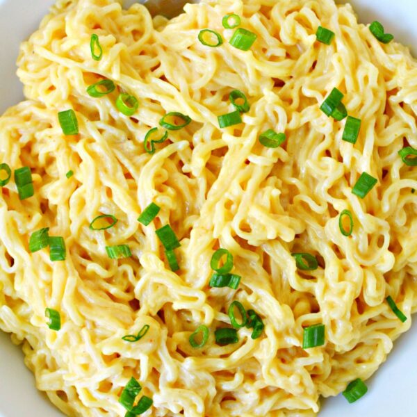 Buffalo Chicken Ramen Noodles | Salty Side Dish