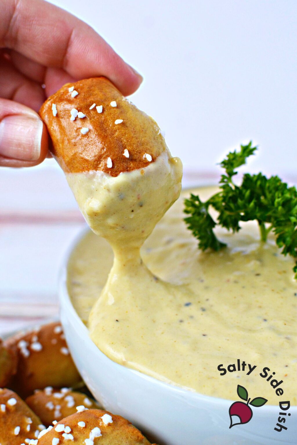 Mustard Pretzel Dip | Salty Side Dish