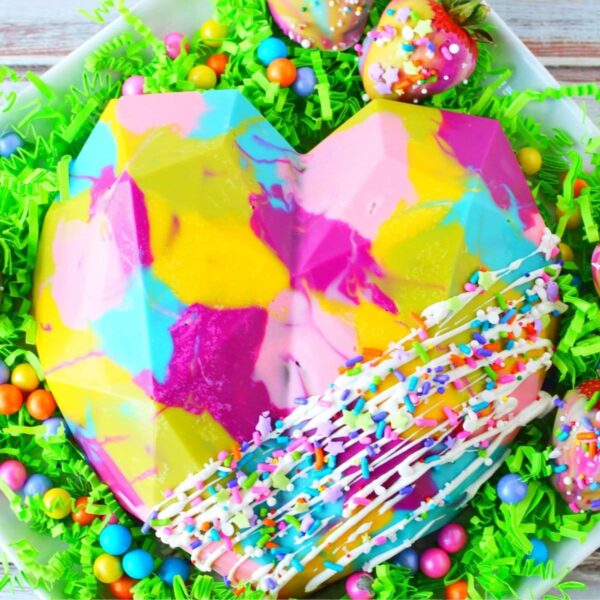 Breakable Chocolate Heart with Candy Inside | Homemade Smash