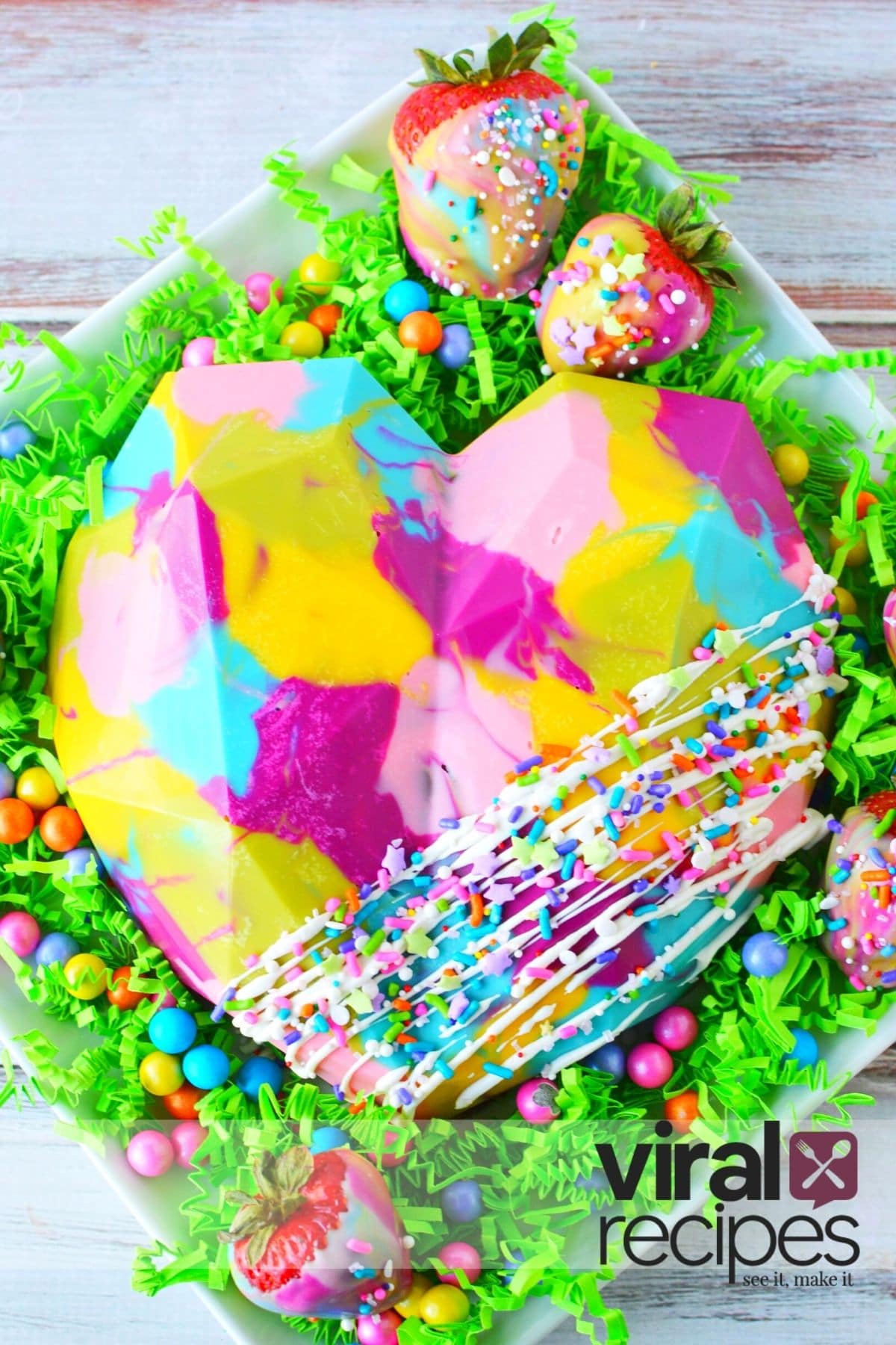 Breakable Chocolate Heart with Candy Inside | Homemade Smash
