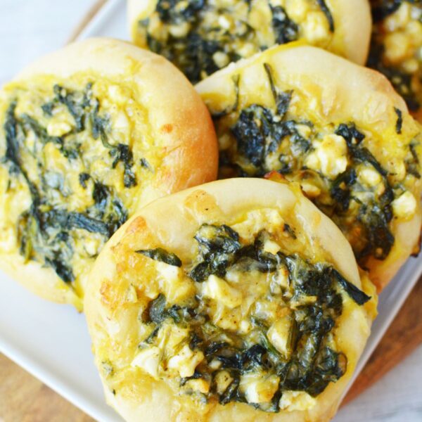 Mini Spinach Cheese Pies | Finger Food Appetizer | Salty Side Dish