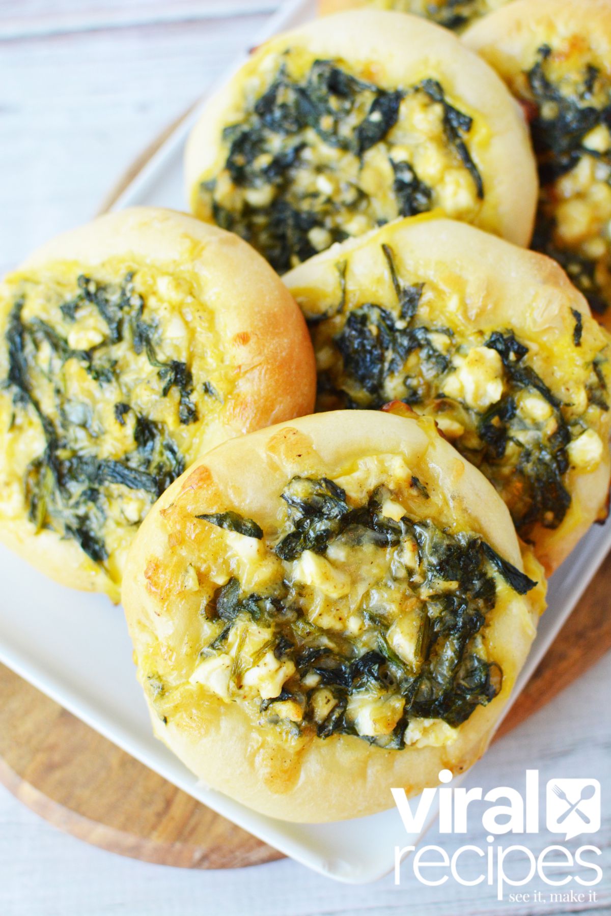 Mini Spinach Cheese Pies | Finger Food Appetizer | Salty Side Dish