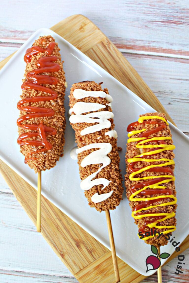 Korean Corn Dog with Golden Brown Panko Crumbs - TikTok Viral!