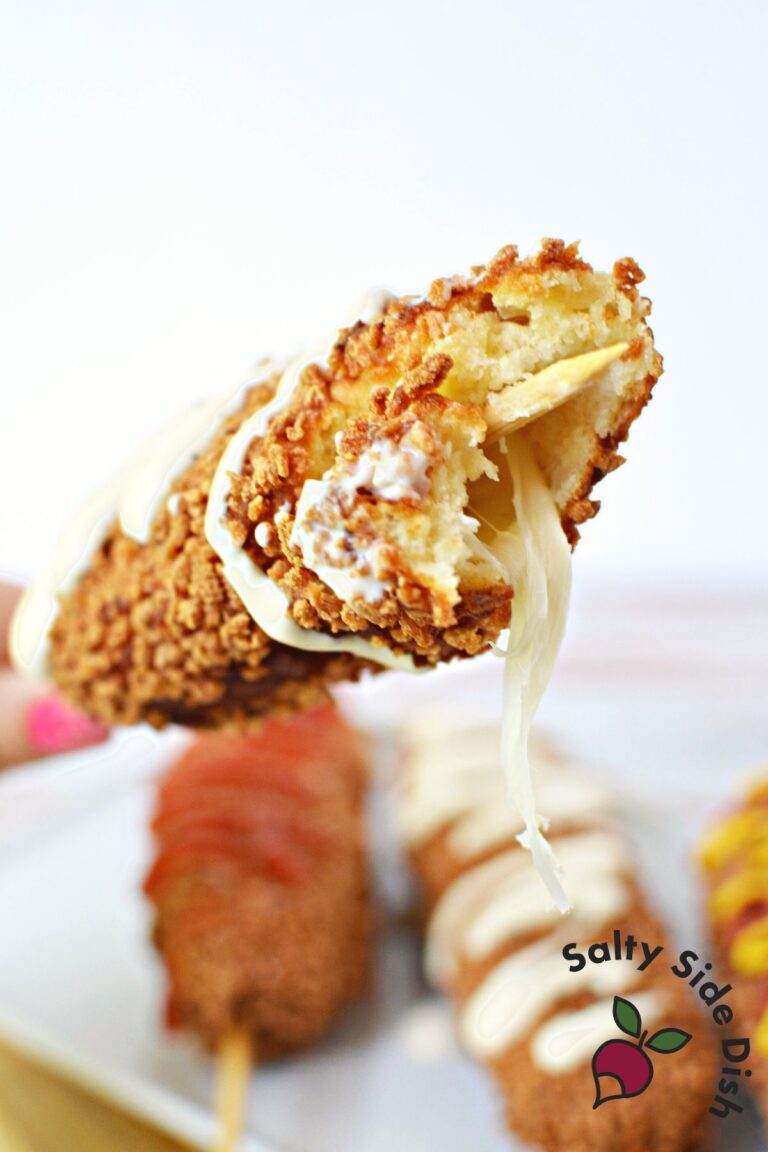 Korean Corn Dog with Golden Brown Panko Crumbs - TikTok Viral!