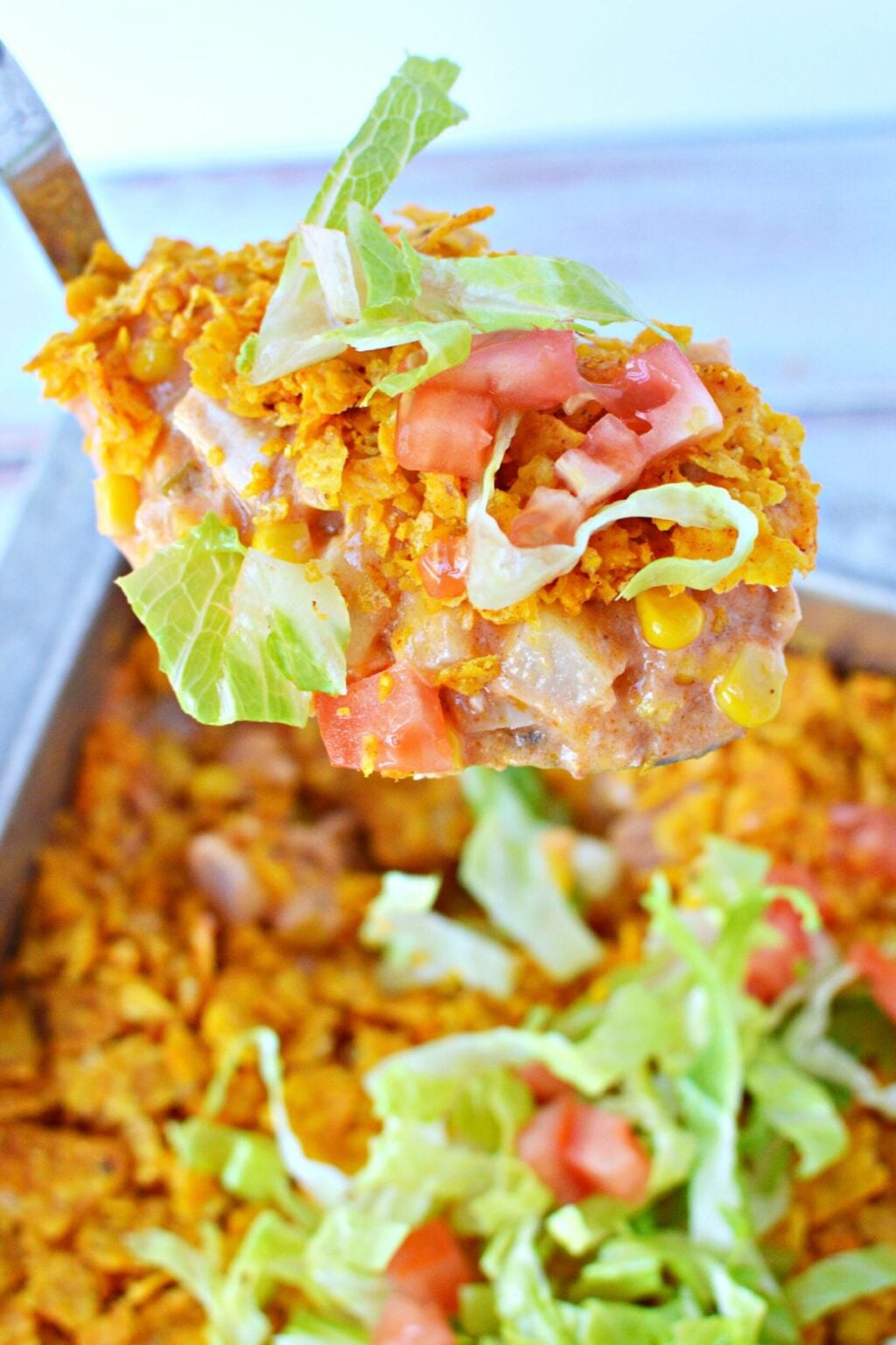 Cheesy Dorito Casserole - 5 Star Viral Chicken Casserole Recipe!