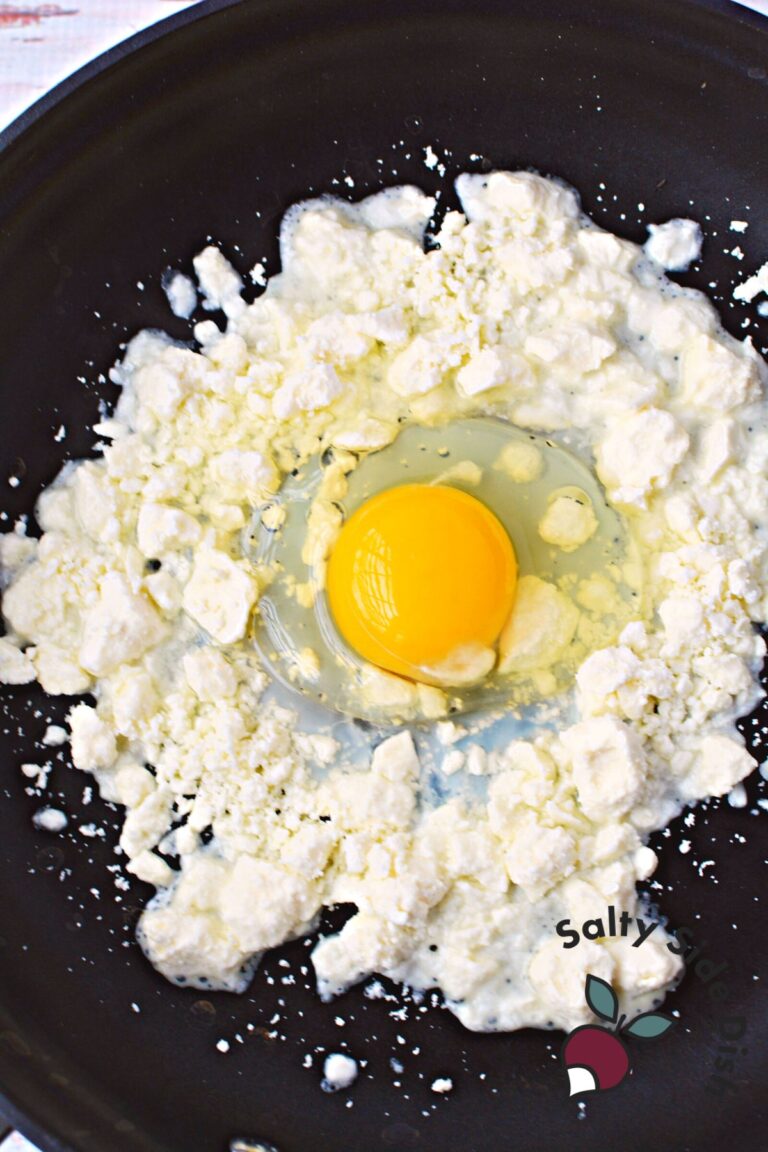 Feta Fried Eggs with a Crispy Shell | TikTok Viral Breakfast Recipe