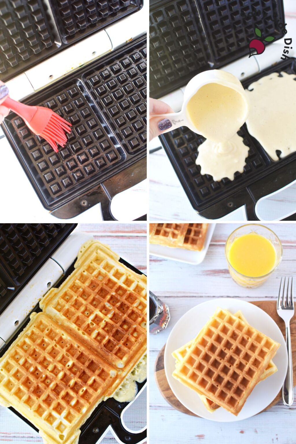 Homemade Waffles - Pantry Ingredients to make Batter, so easy!