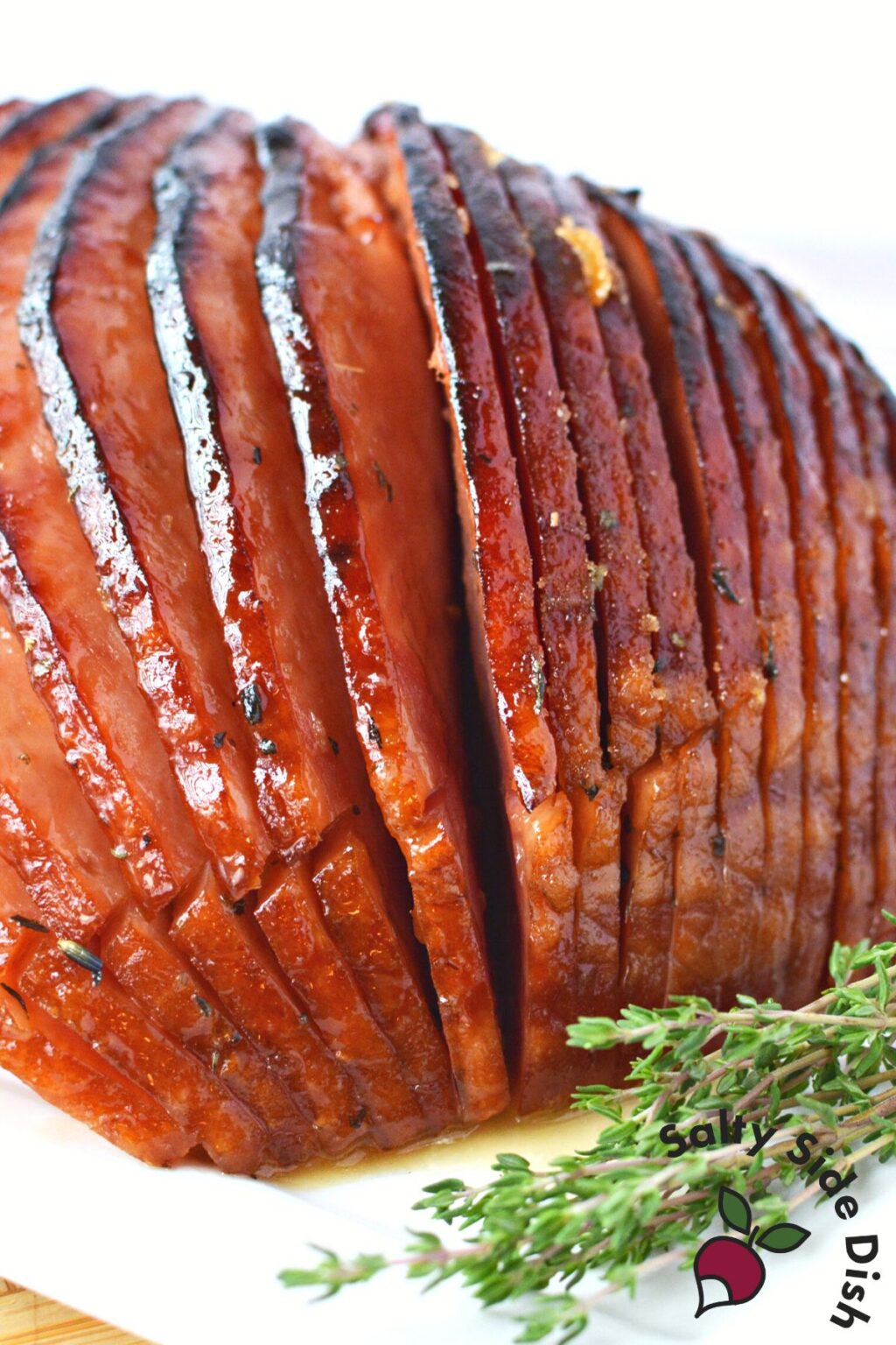 Brown Sugar Ham Glaze for Spiral Ham Holidays | SaltySideDish