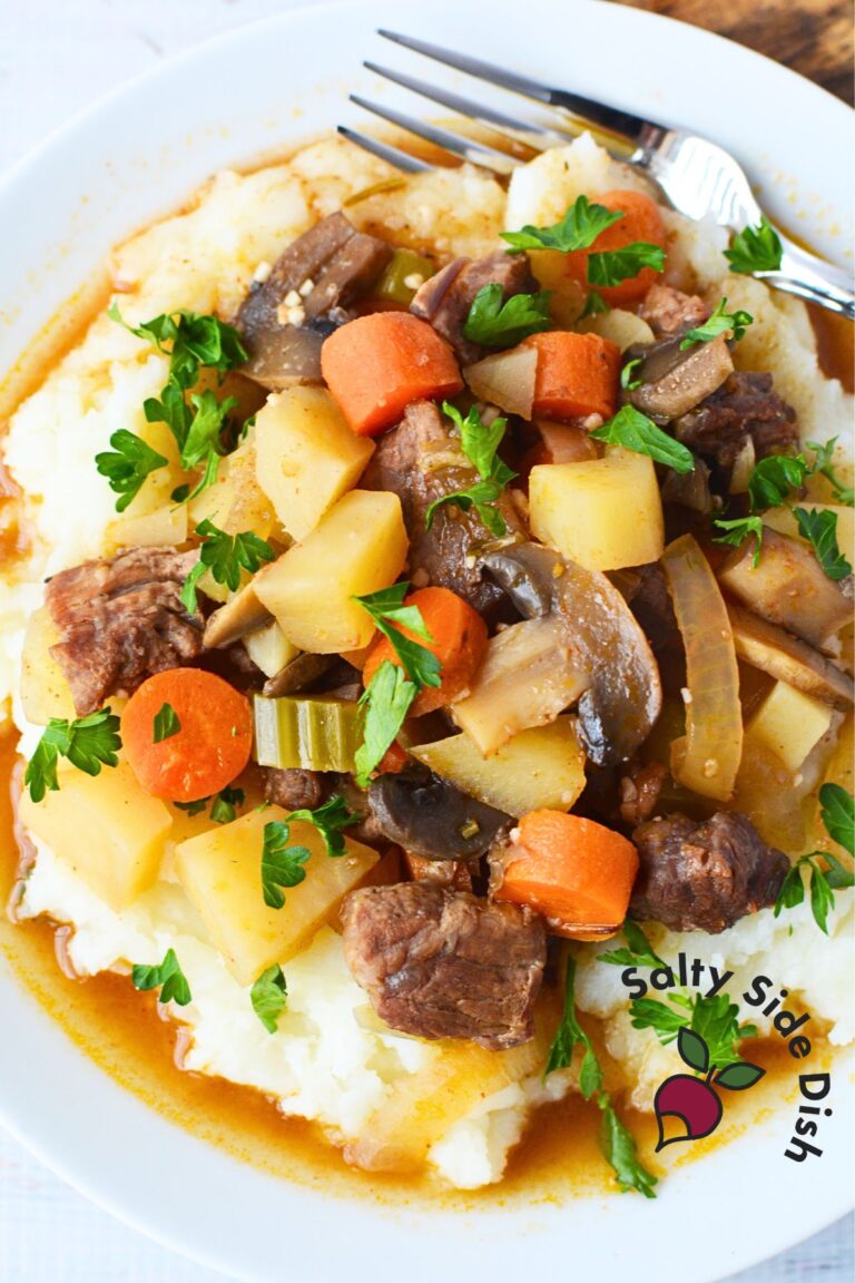 Hearty Vegetable Beef Stew and Gravy | Slow Cooked till Tender