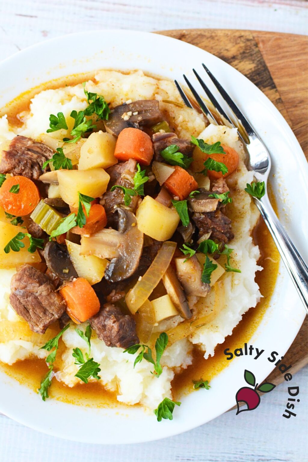 Hearty Vegetable Beef Stew and Gravy | Slow Cooked till Tender
