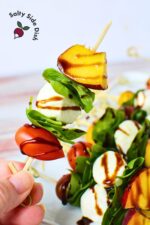 Peach Caprese Skewers | Great Idea for Finger Food Platters!