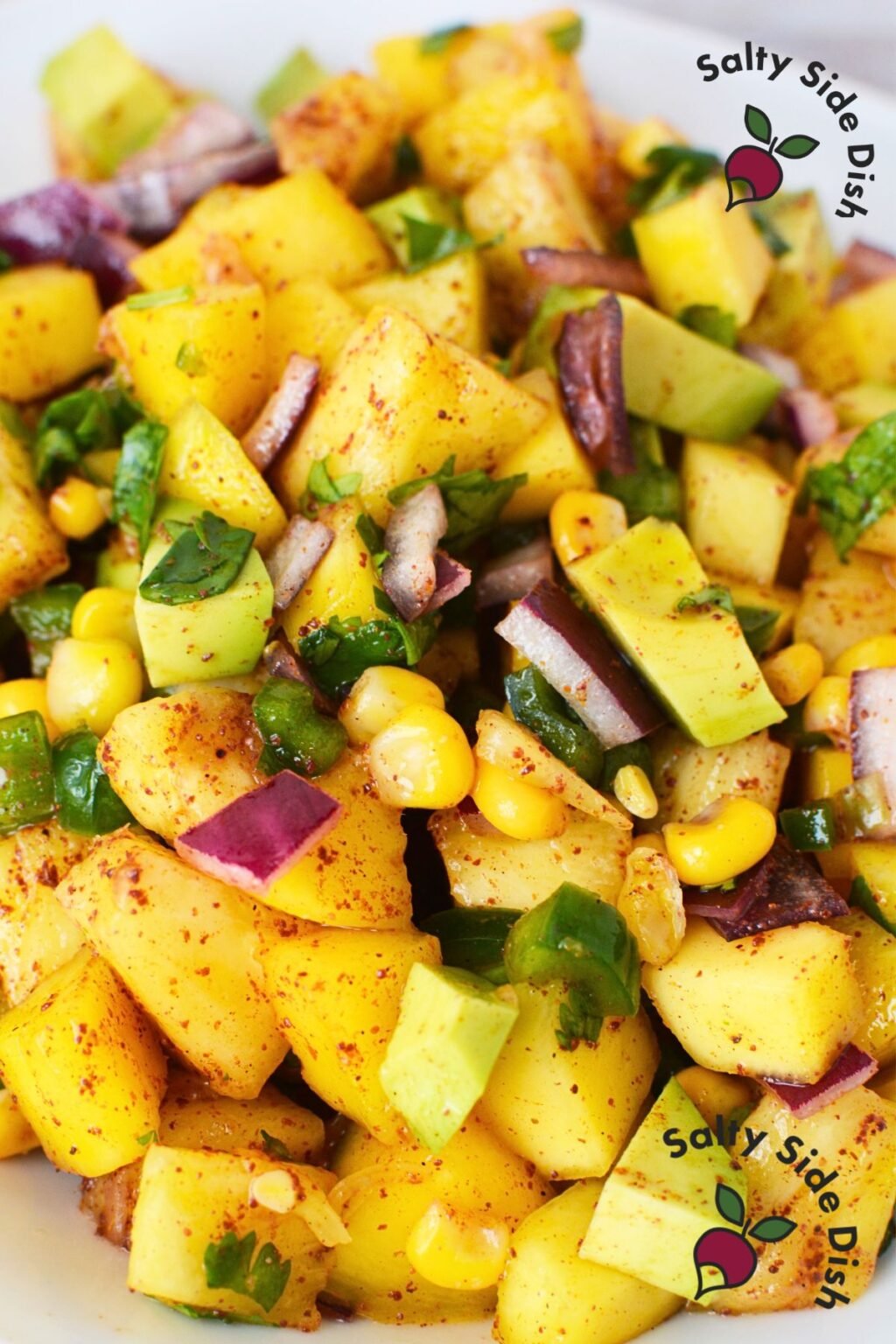 Pineapple Salad Recipe with Fresh Mango and Avocado | Salty Side Dish