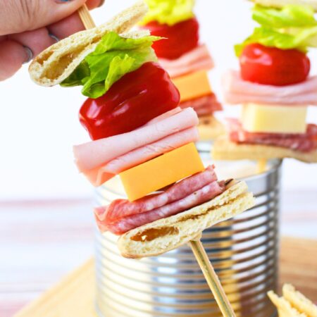 Sandwich Kabobs: Quick and Tasty Appetizer Idea for Parties!