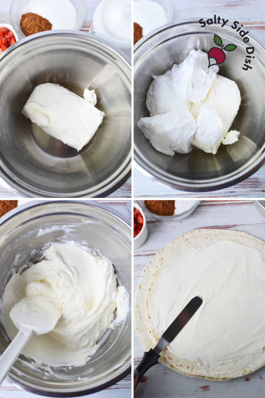 Strawberry Party Pinwheels Recipe with Cheesecake Cream Cheese
