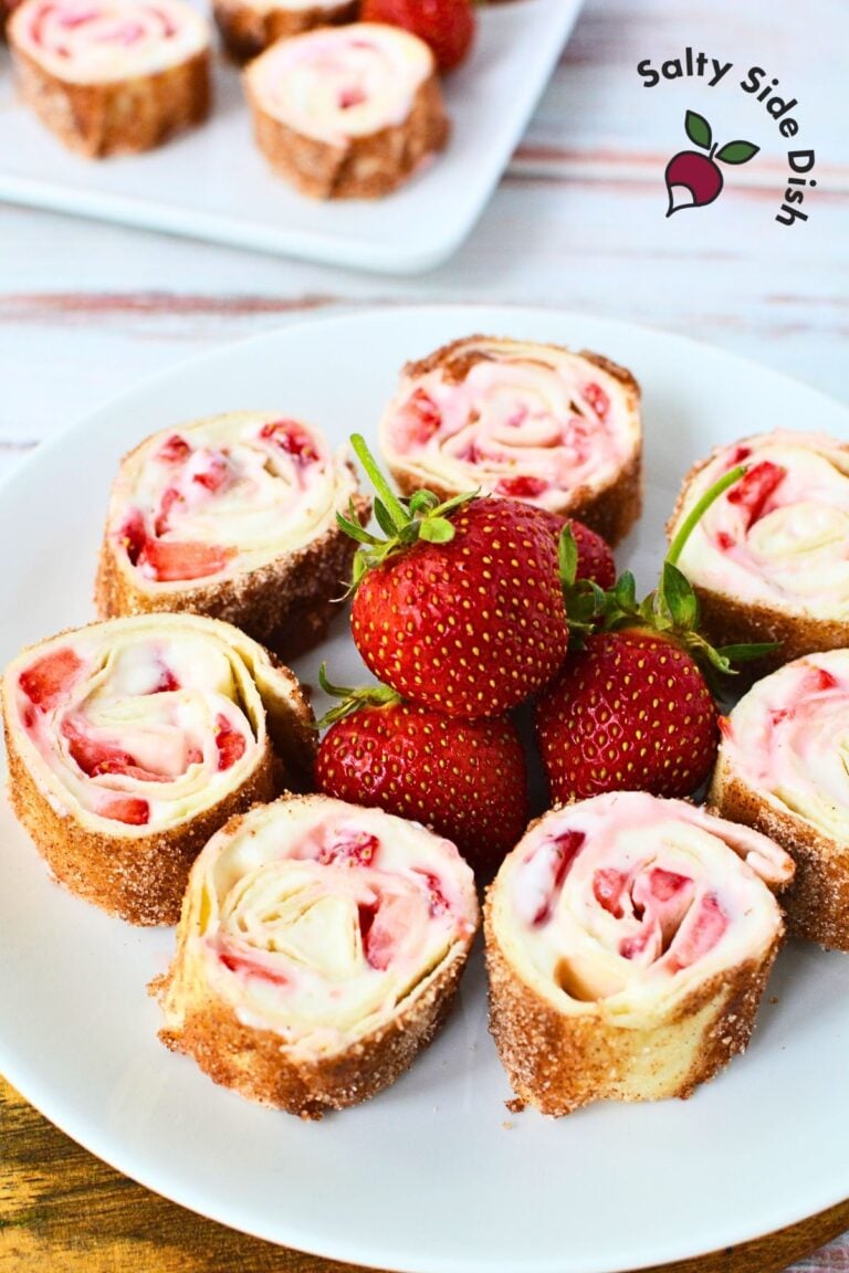 Strawberry Party Pinwheels Recipe with Cheesecake Cream Cheese