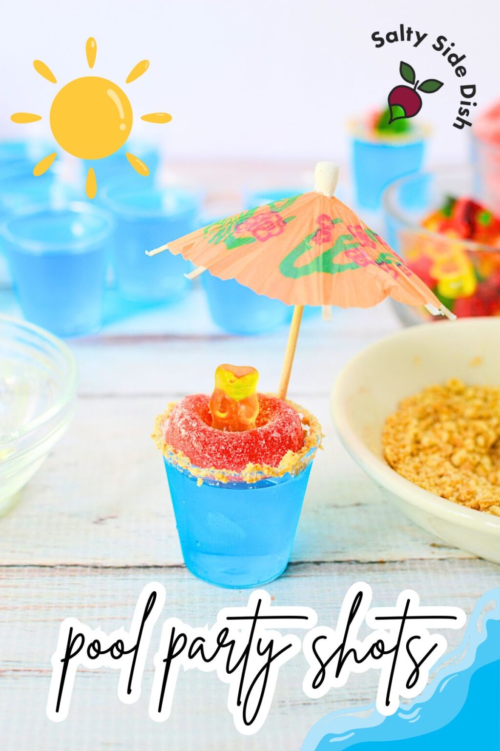 Pool Party Jello Shots Recipe | Non- Alcoholic and Alcoholic