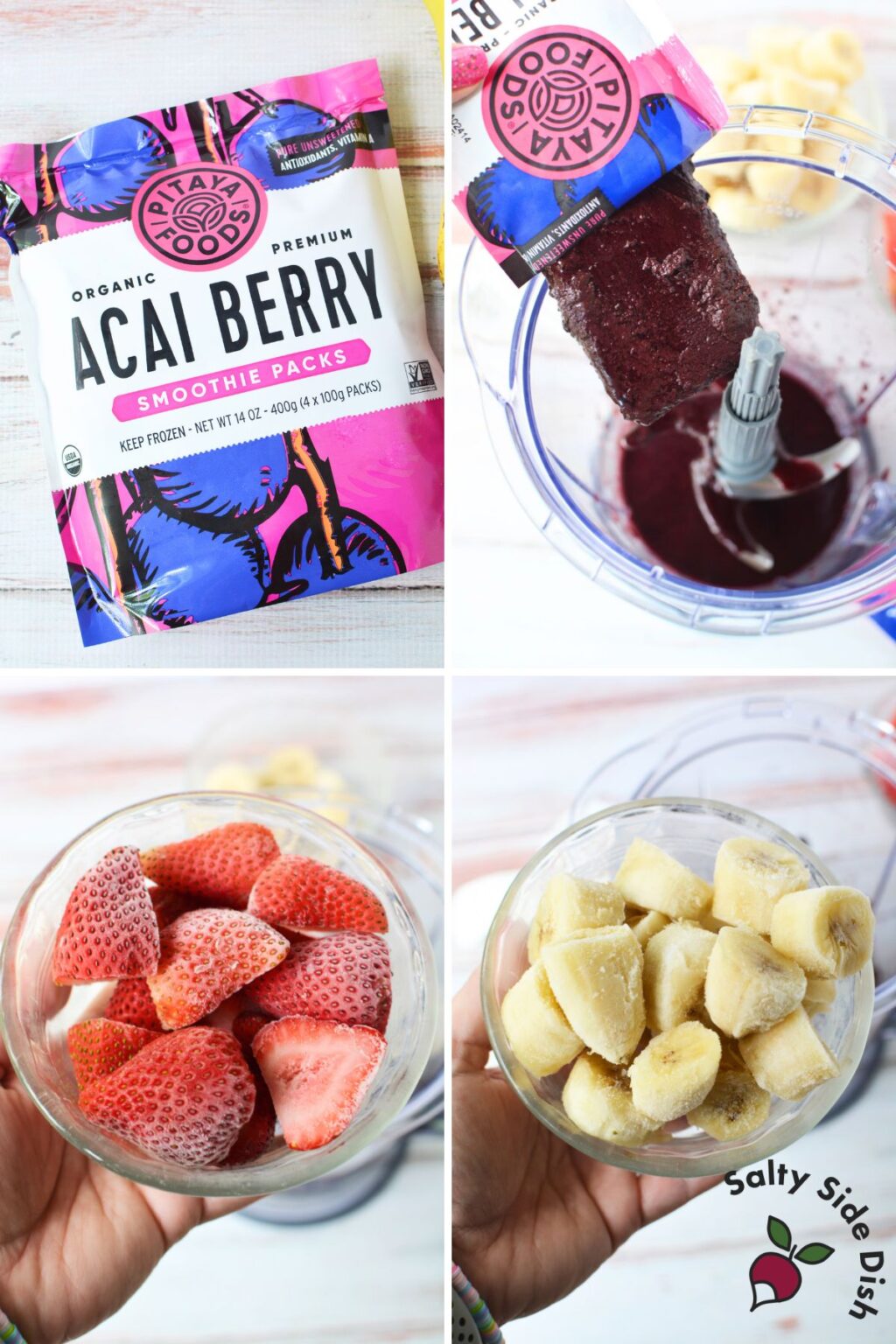 Homemade Acai Bowls with Frozen Acai and Fresh Toppings | Salty Side Dish