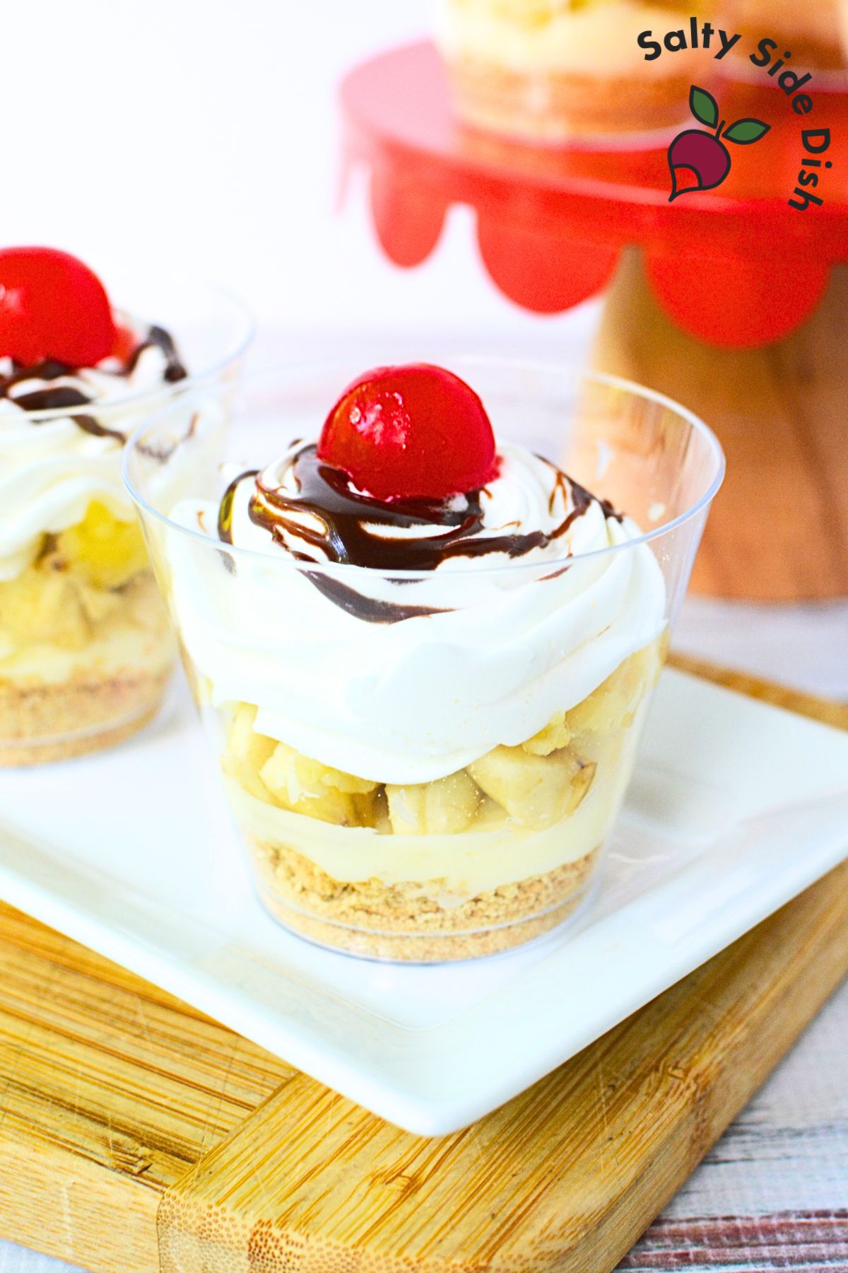 Banana Split Pie Cups are Quick, Easy, No Bake Dessert Recipe | Salty ...