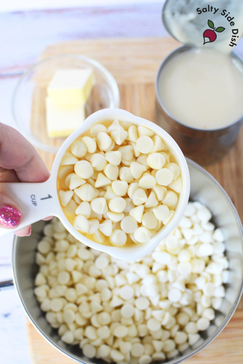 3 Ingredient White Chocolate Fudge Recipe - Easy, Classic! | Salty Side ...