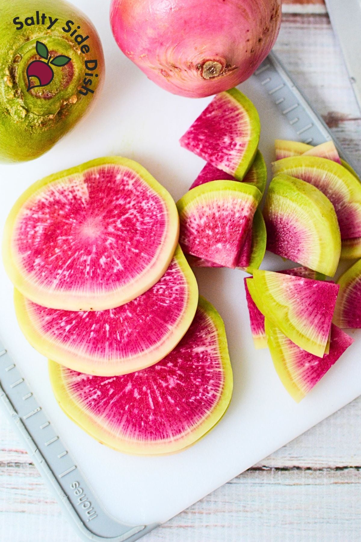 Watermelon Radish Salad Recipe with Sliced Cucumbers | Salty Side Dish