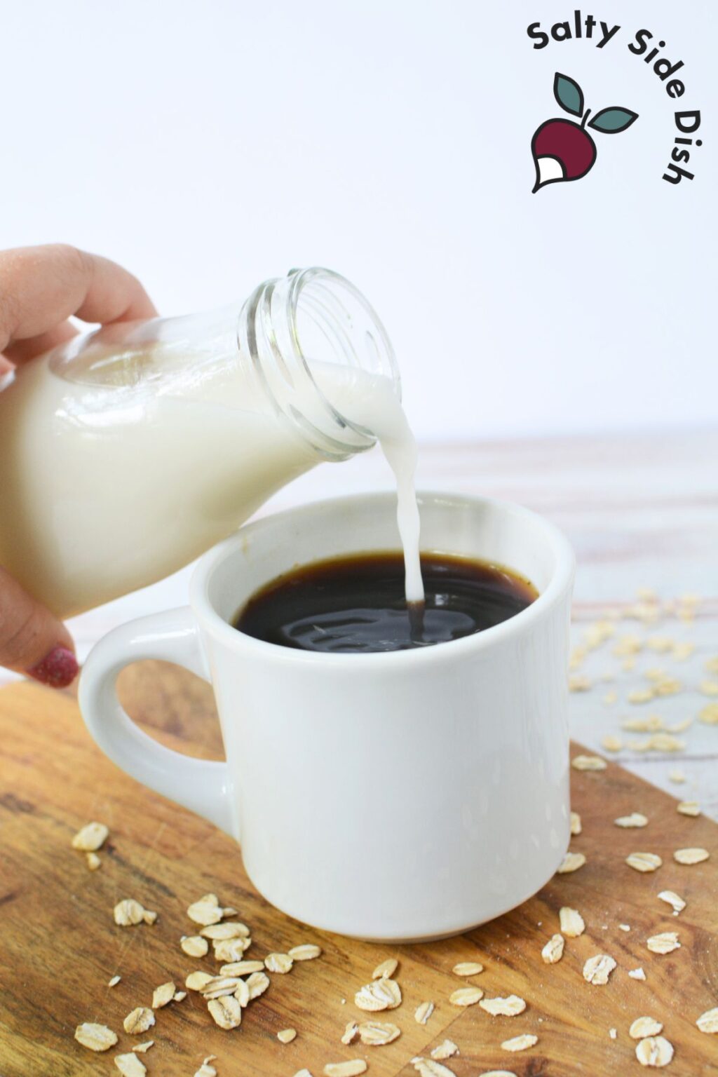 Learn to make Oat Milk (+ Coffee Creamer Variation) Homemade | Salty ...