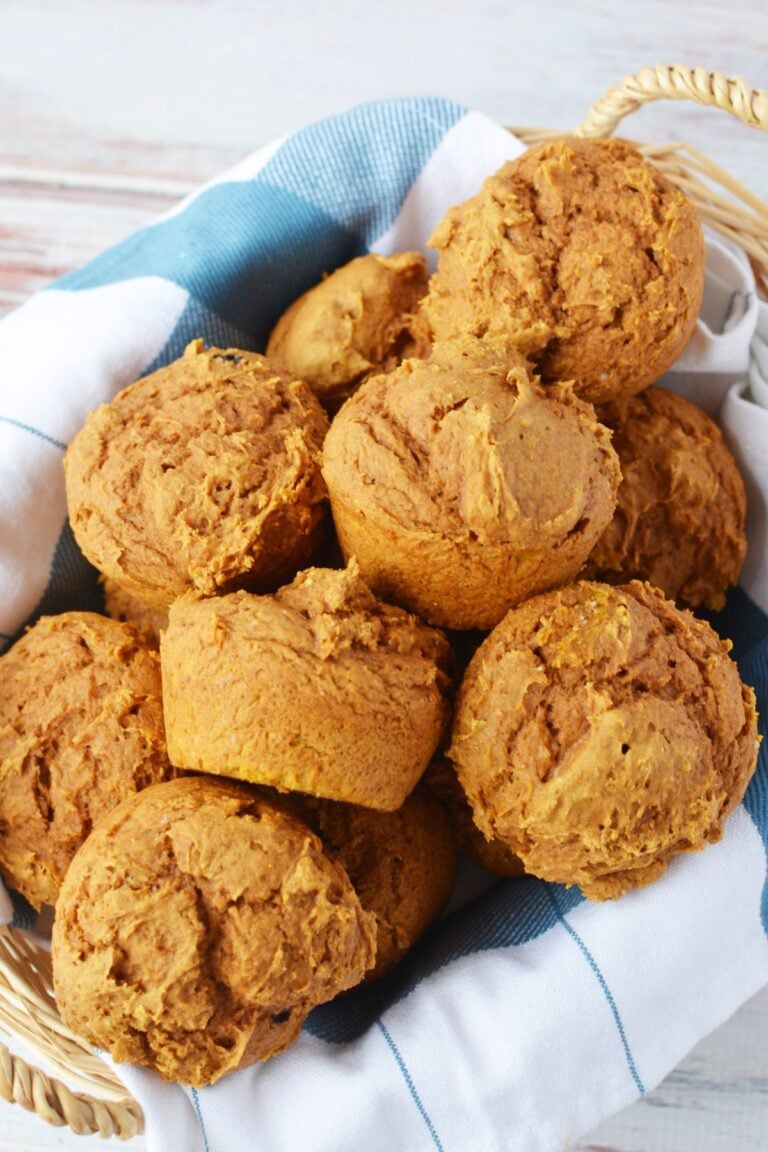 2 Ingredient Pumpkin Muffins with Spice Cake Mix | Salty Side Dish