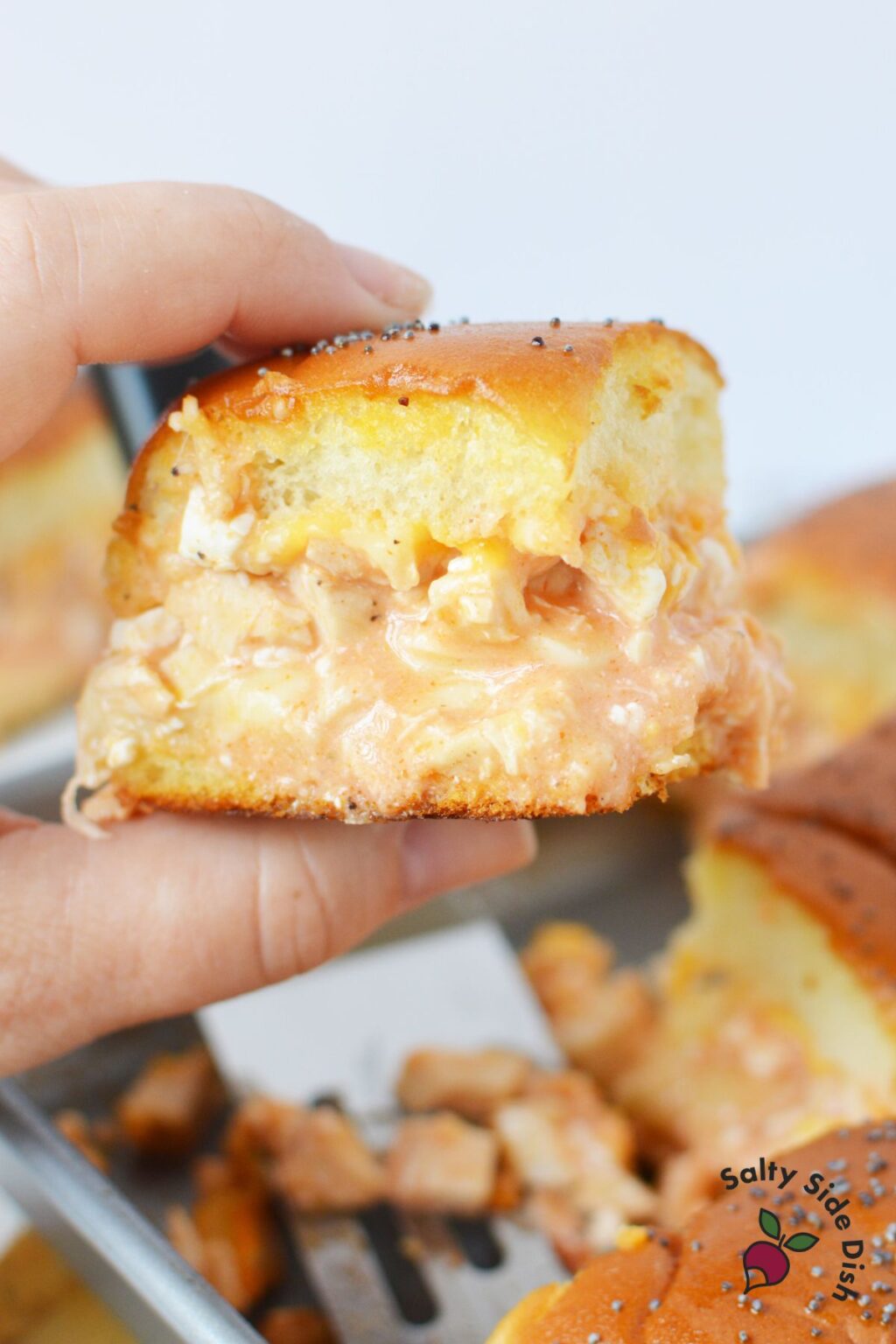 Buffalo Chicken Sliders with Hawaiian Rolls | Salty Side Dish