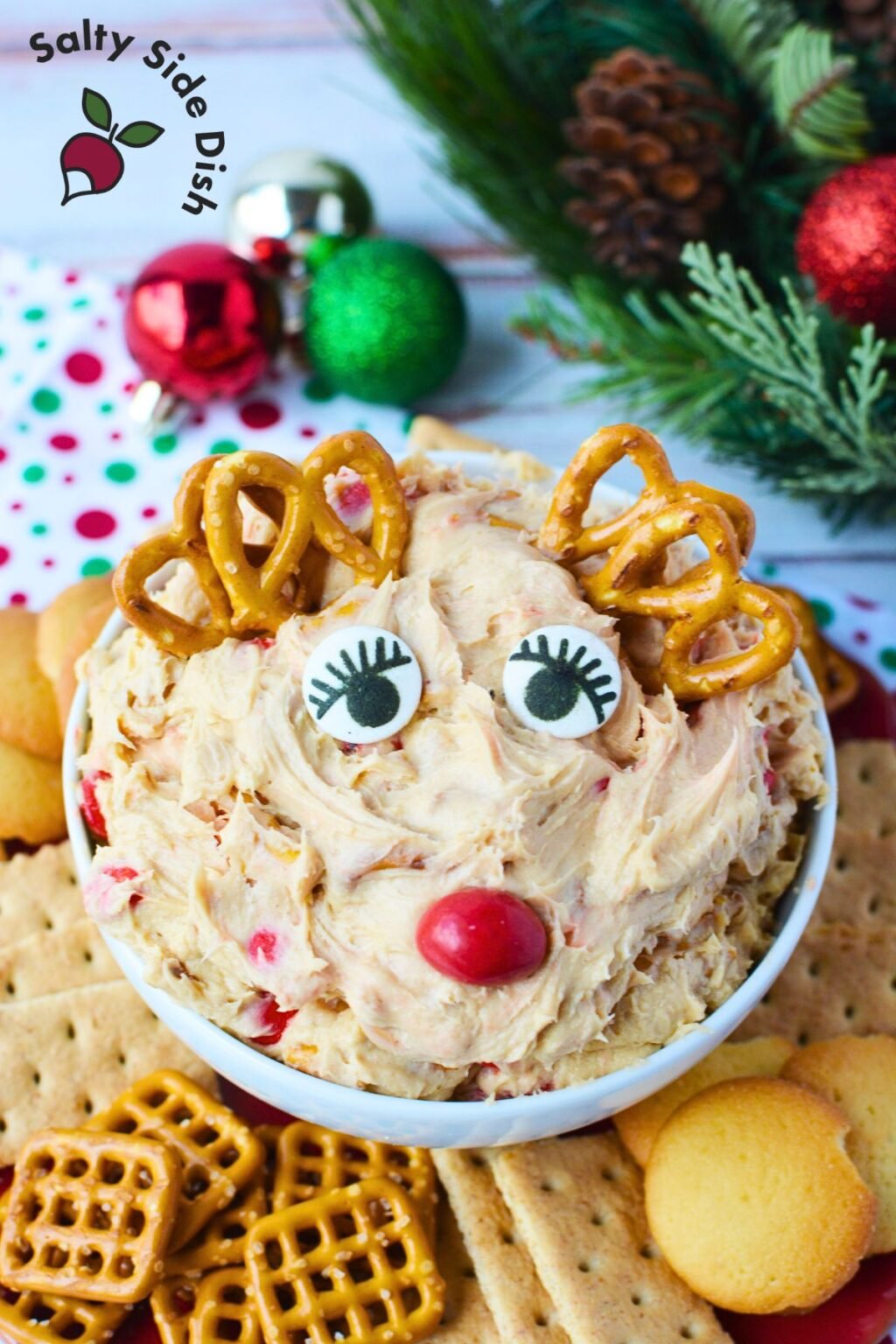 Rudolph-Inspired Peanut Butter Dip for Christmas | Holiday Dips