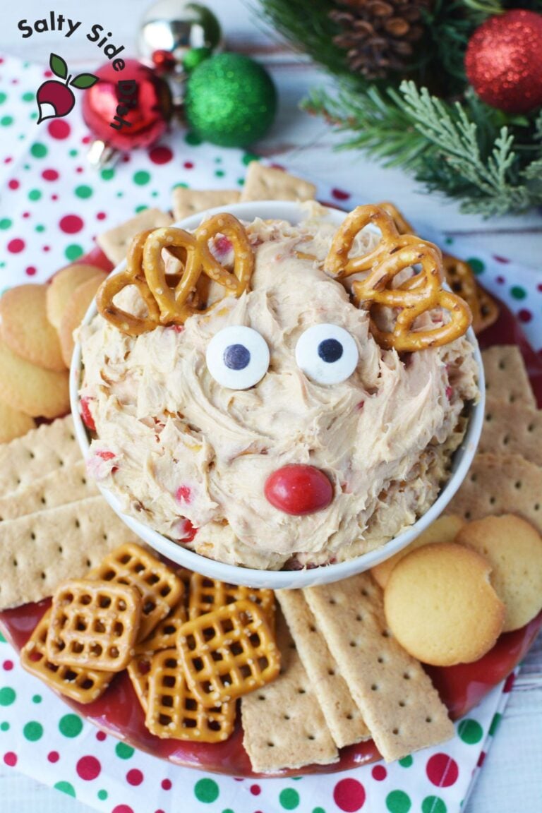 Rudolph-Inspired Peanut Butter Dip for Christmas | Holiday Dips