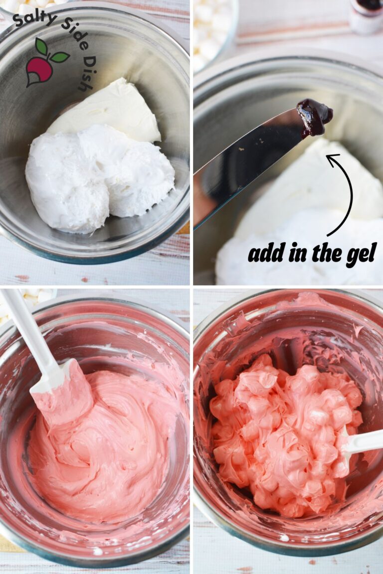 Santa Holiday Dip with Fluff, Marshmallows, and Cream Cheese