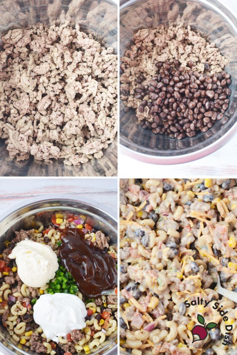 Hearty Cowboy Pasta Salad for Cookouts | Salty Side Dish