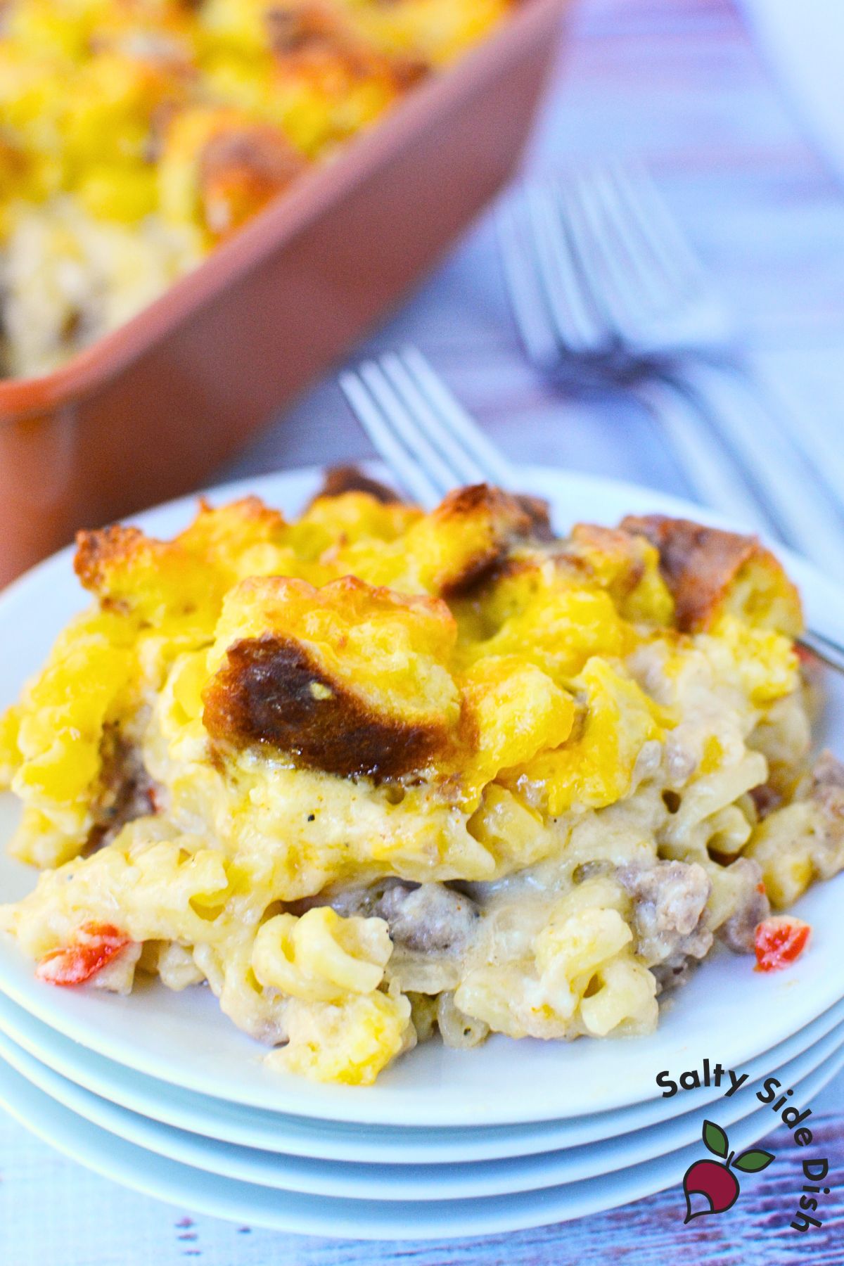 Sausage Pasta Bake – Breakfast Version
