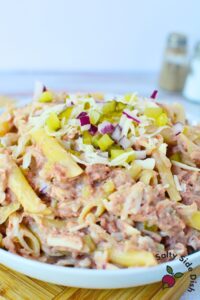 Reuben Pasta Salad with Canned Corned Beef | Potluck Side Dish